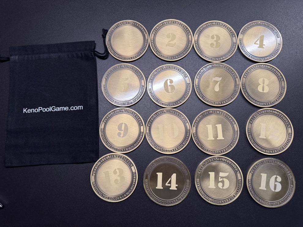 Numbered Coins – Built for Pool Halls, Perfect for Home Play – Keno ...